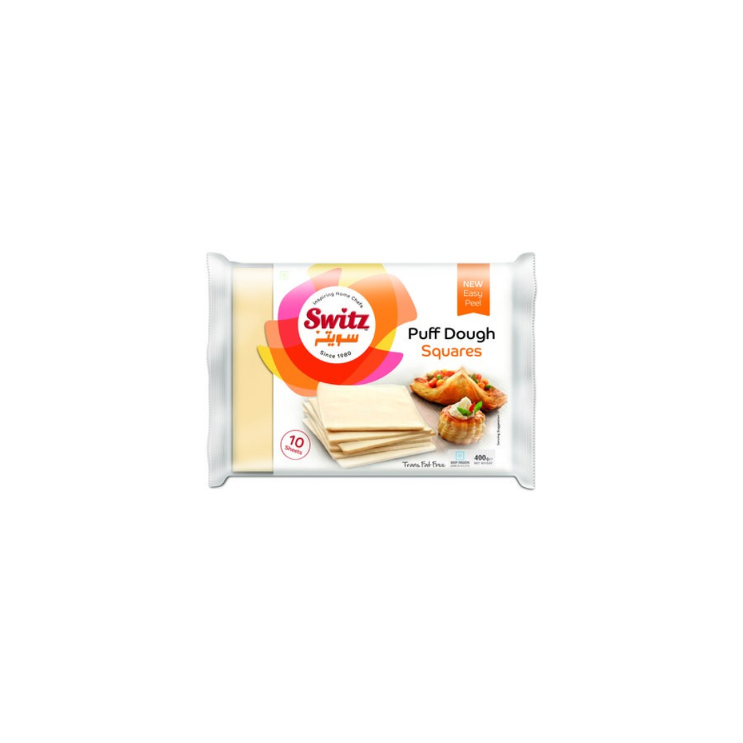 Switz Puff Pastry Square (10 Sheets) - 24x400g – ATNA Foods Inc.