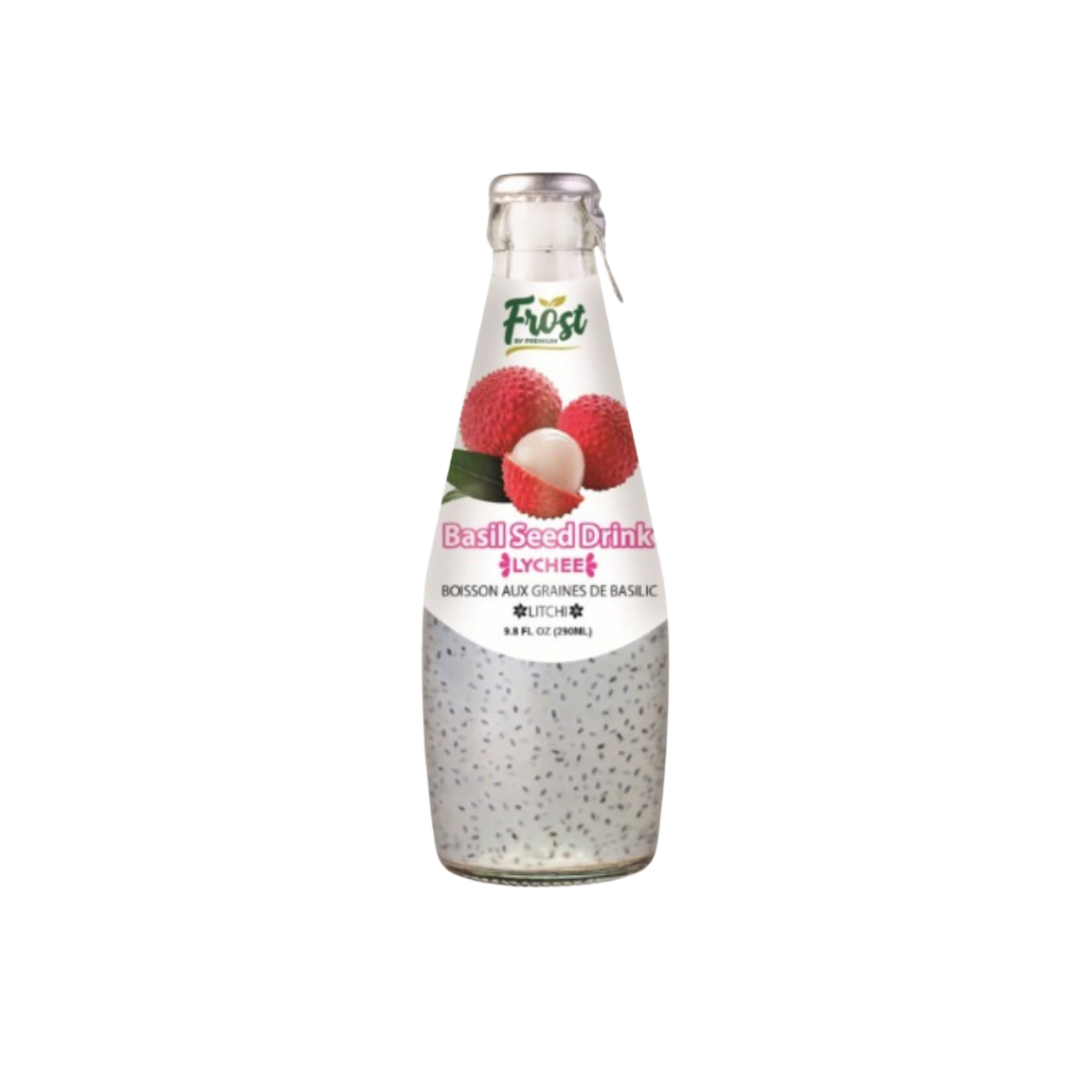 Frost Lychee Basil Seed Drink - 24x290ml – ATNA Foods Inc.
